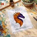 Dragon Head Stained Glass Pattern – Majestic Fantasy Creature Template ...