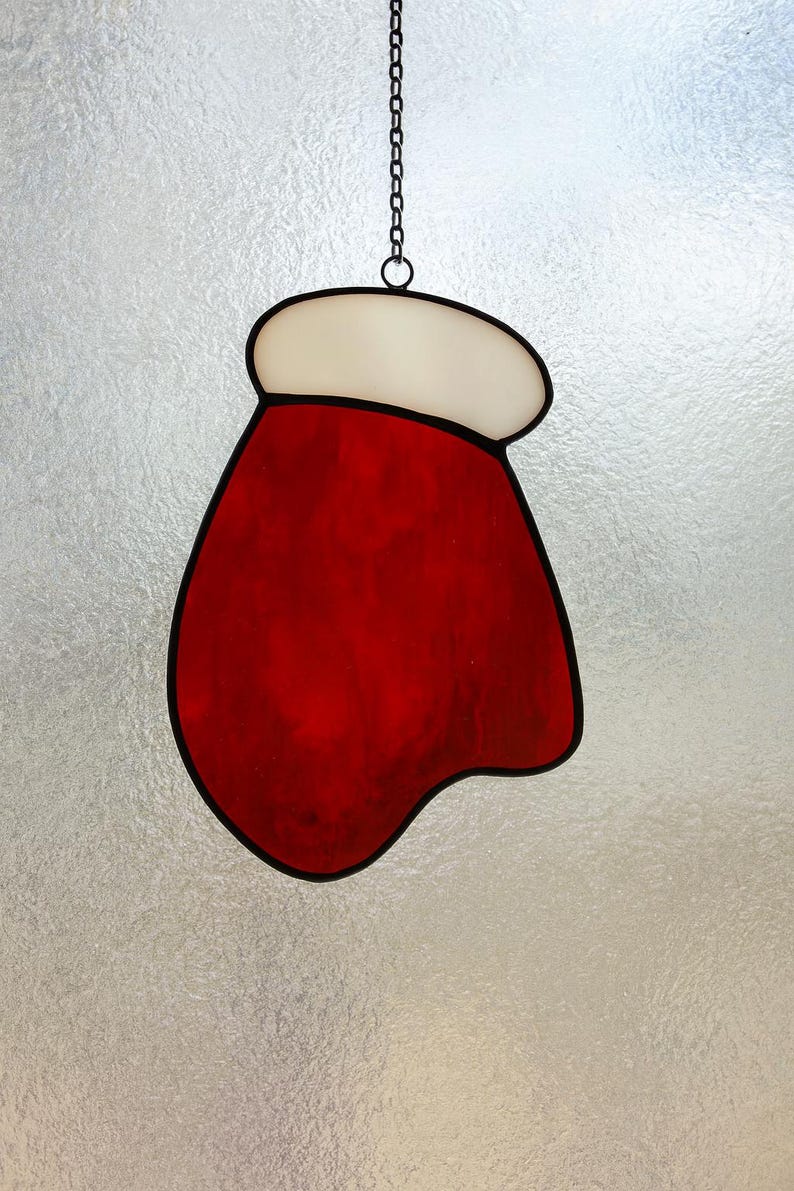 Christmas Mitten Stained Glass Pattern – Holiday Suncatcher PDF ...