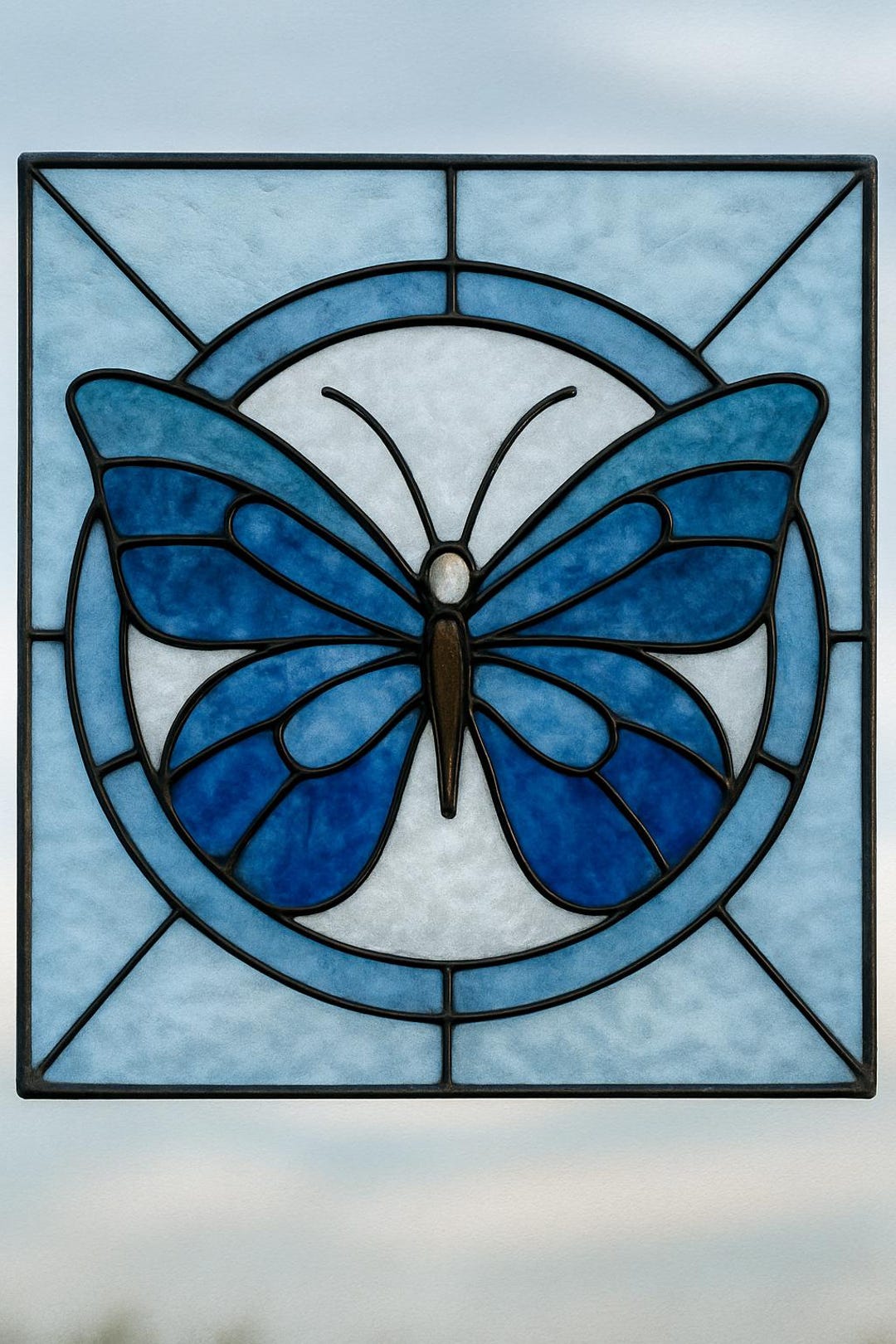 Butterfly Stained Glass Pattern PDF – Beginner Printable Template for ...