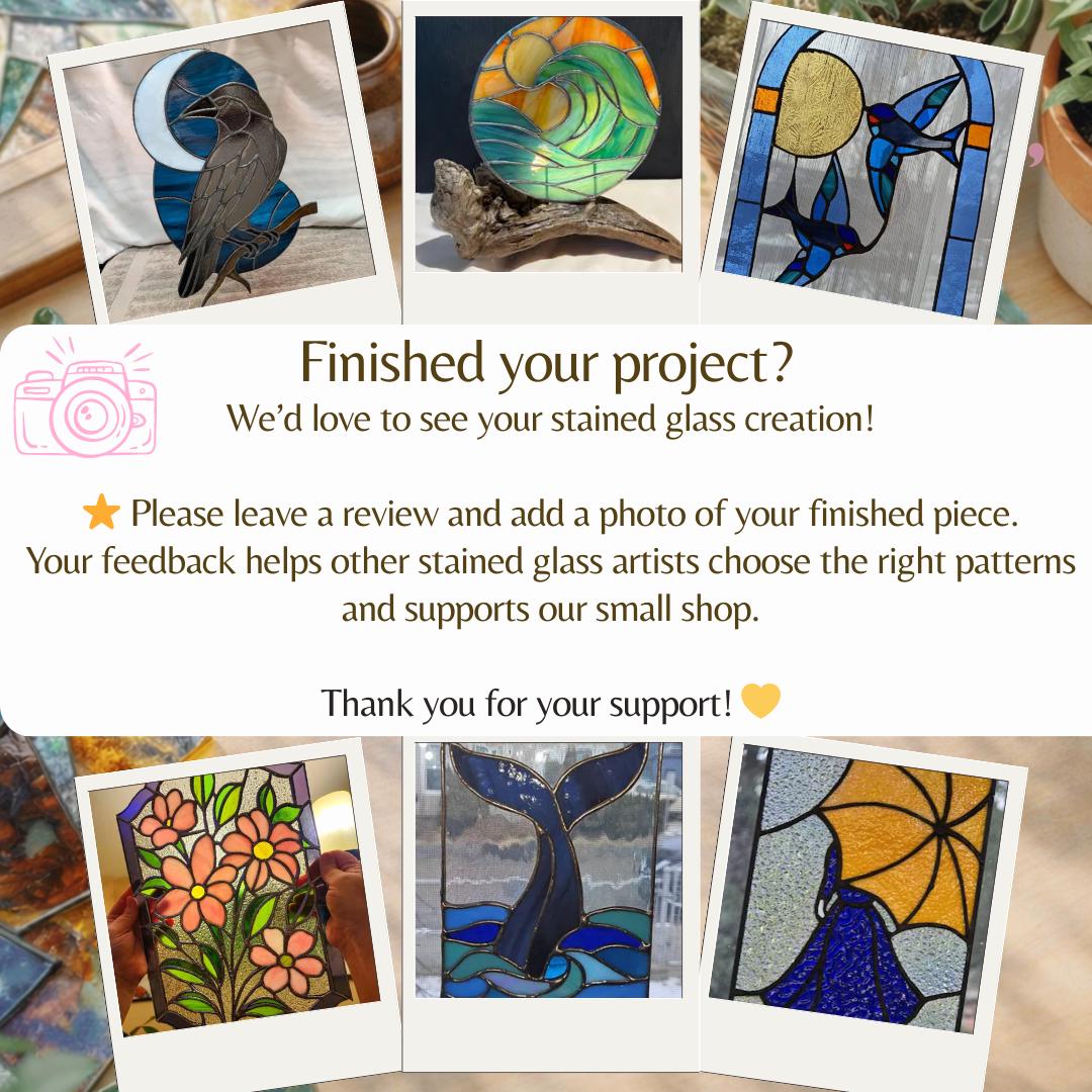 100+ Stained Glass Patterns Mega Bundle Vol. 1 | PDF Digital Download ...
