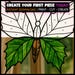 Dragon Head Stained Glass Pattern – Majestic Fantasy Creature Template ...