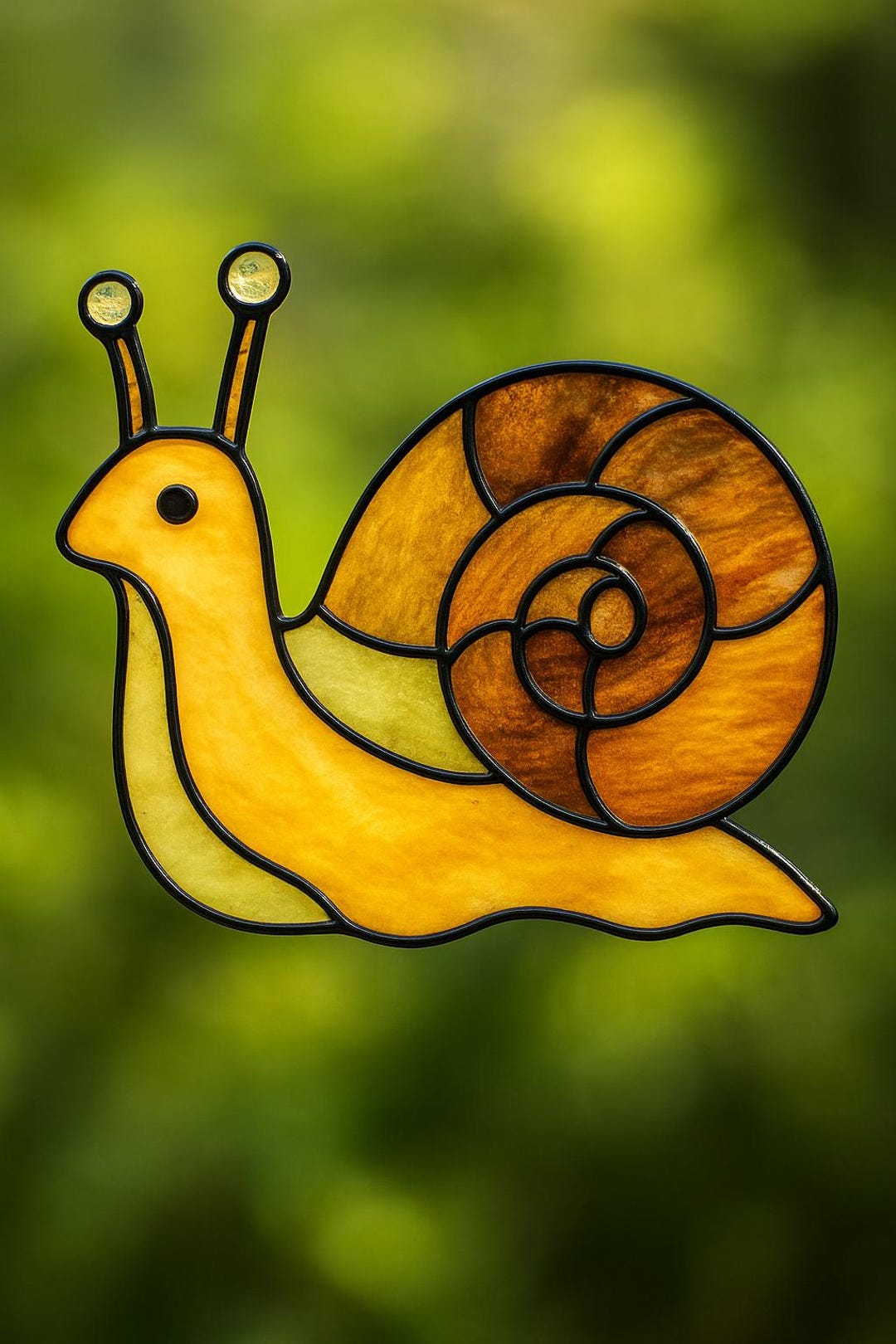 Snail Stained Glass Pattern – Whimsical Suncatcher (PDF Download) - Etsy