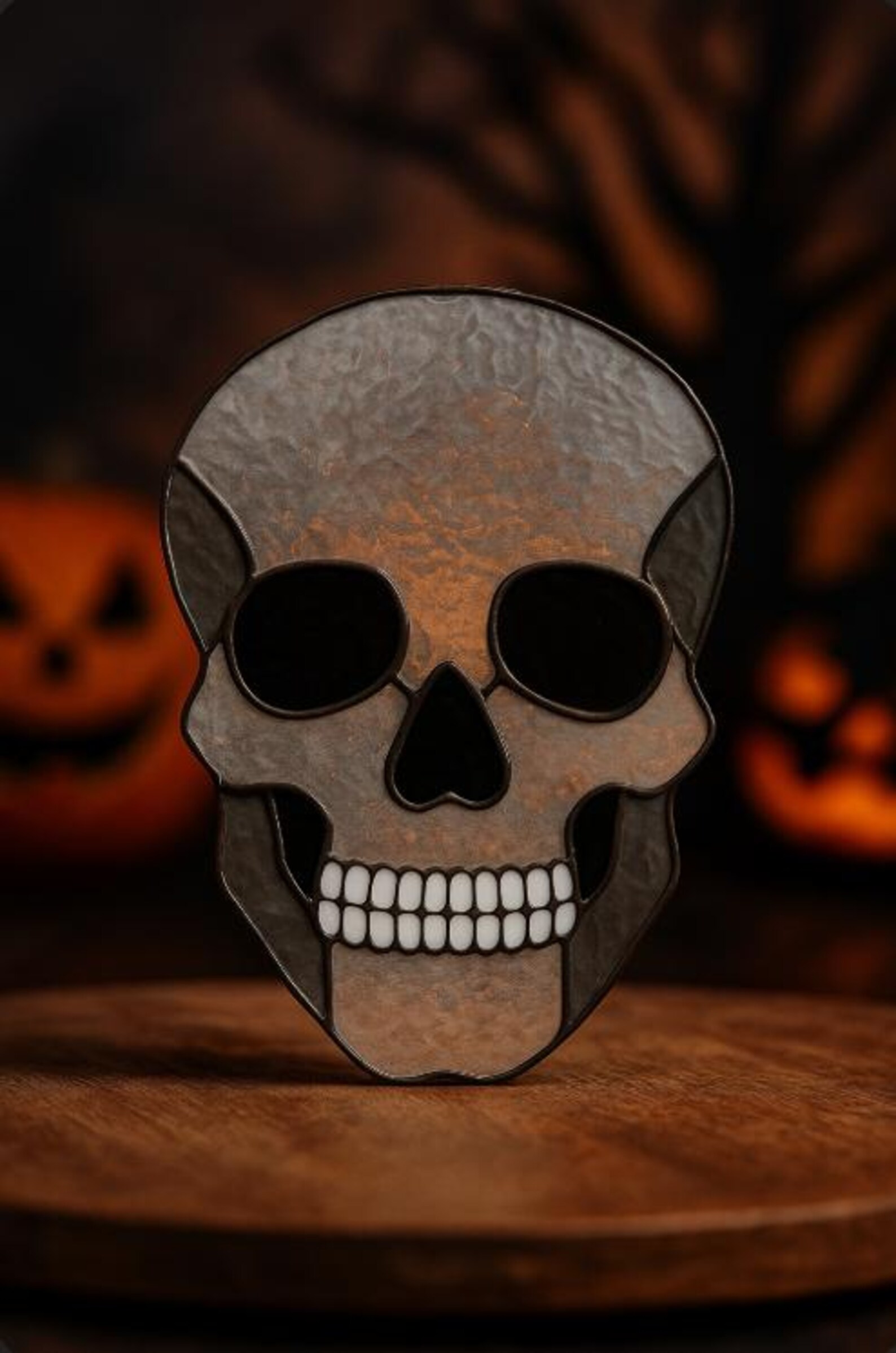 10+ Stained Glass Halloween Patterns Bundle – Spooky Suncatcher PDF ...