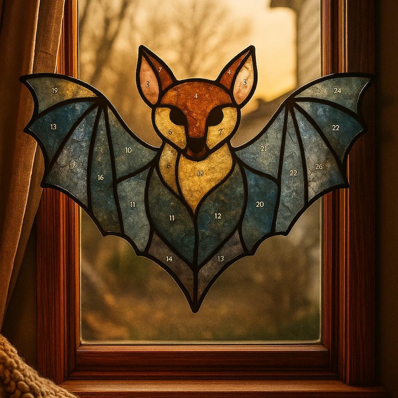 Bat Stained Glass Pattern - Etsy
