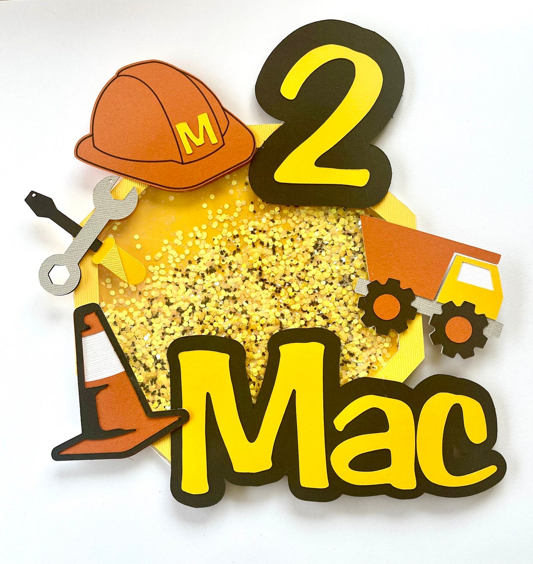 Construction Theme Cake Topper! - Etsy