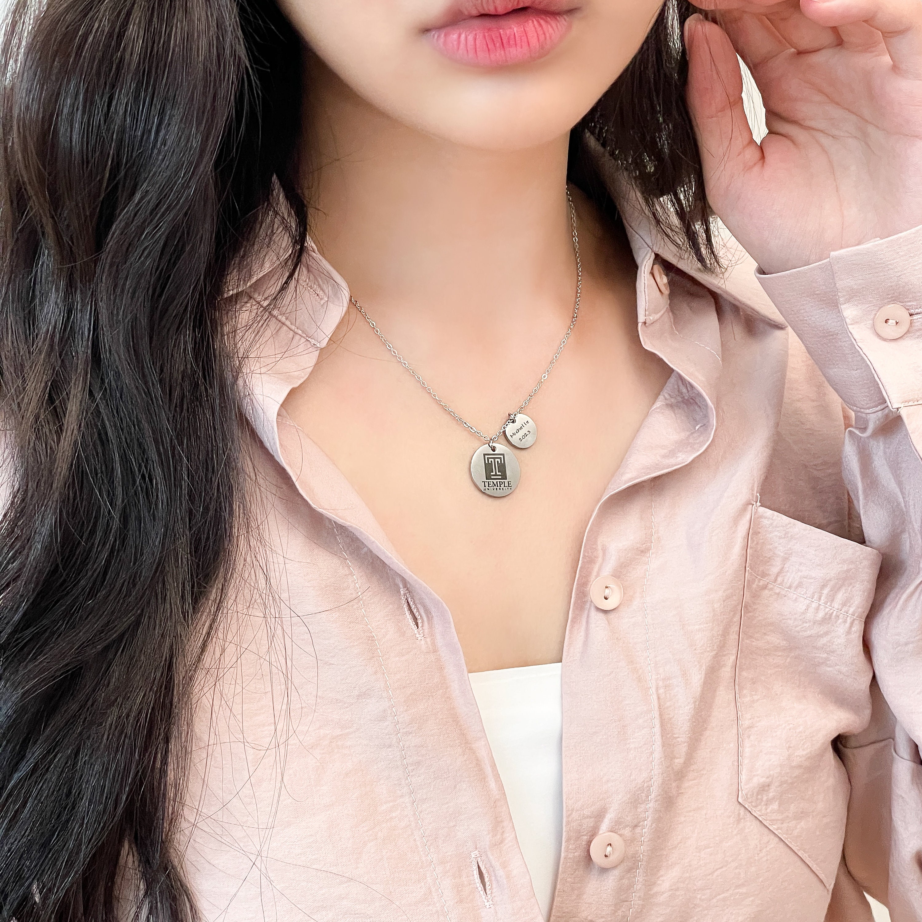 Custom College Necklace, Personalized University College High School ...