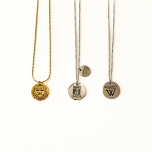 Custom College Necklace, Personalized University College High School ...