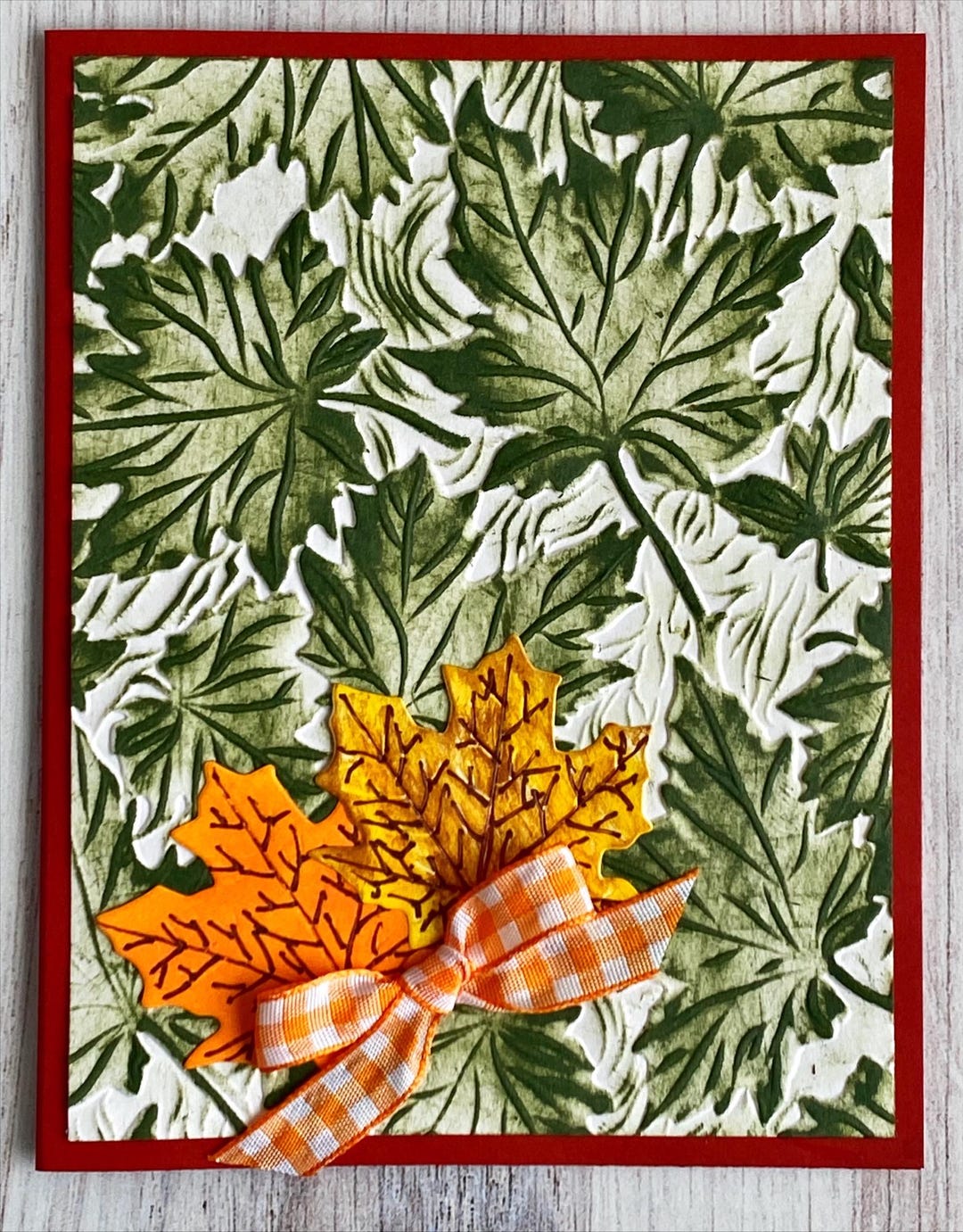 Fall Embossed Cards, Thanksgiving Notecards, All Occasion, Inked, Fall ...