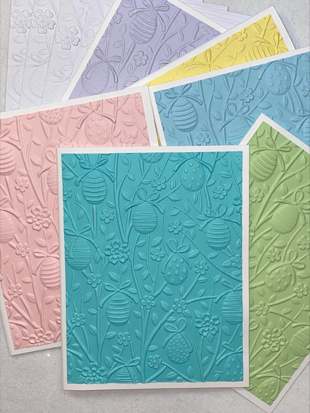 Embossed Easter Egg Cards, Easter Egg Notecards, Minimalist Cards ...