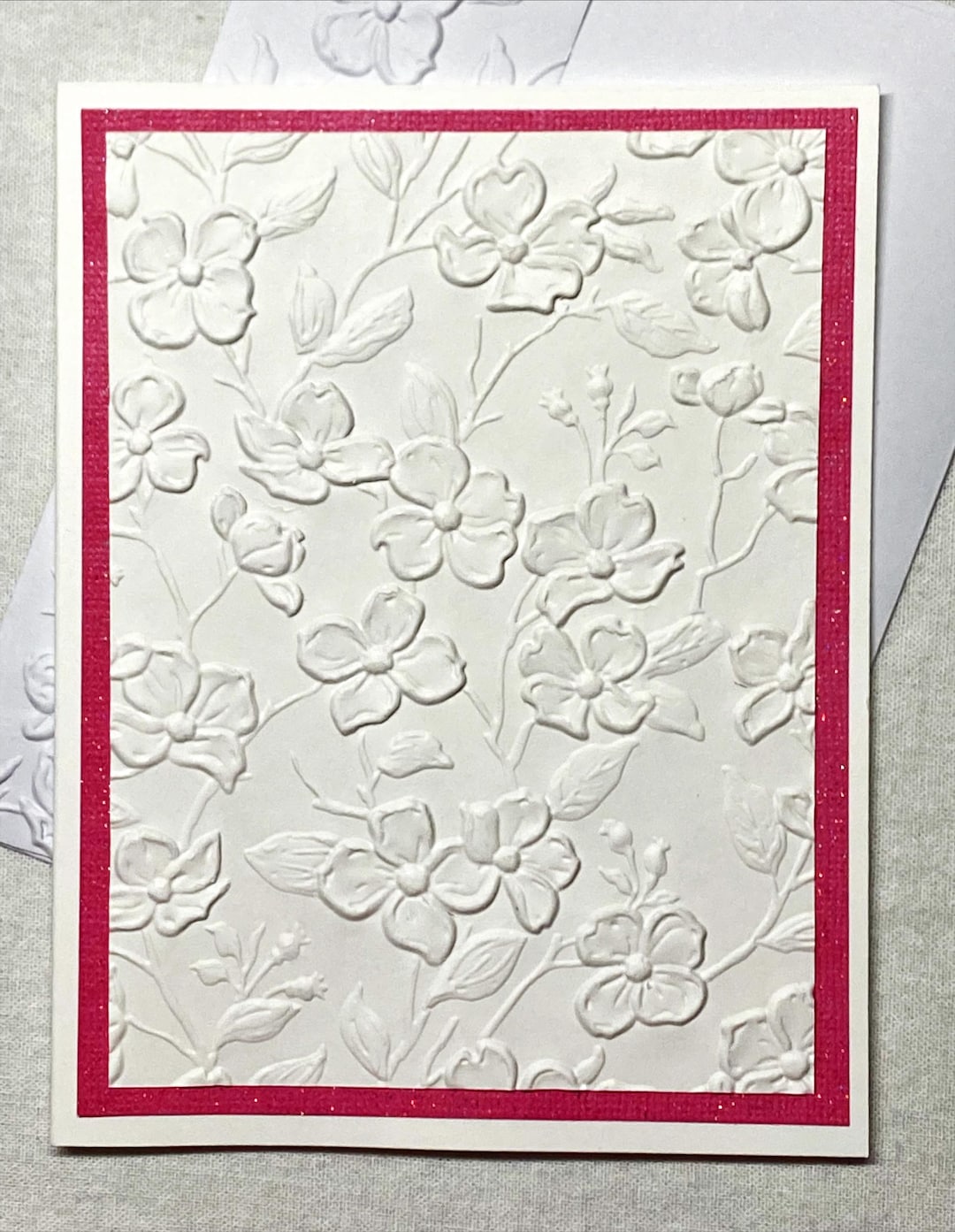 Embossed Notecards, Minimalist Cards for Spring, All Occasion, Thank ...