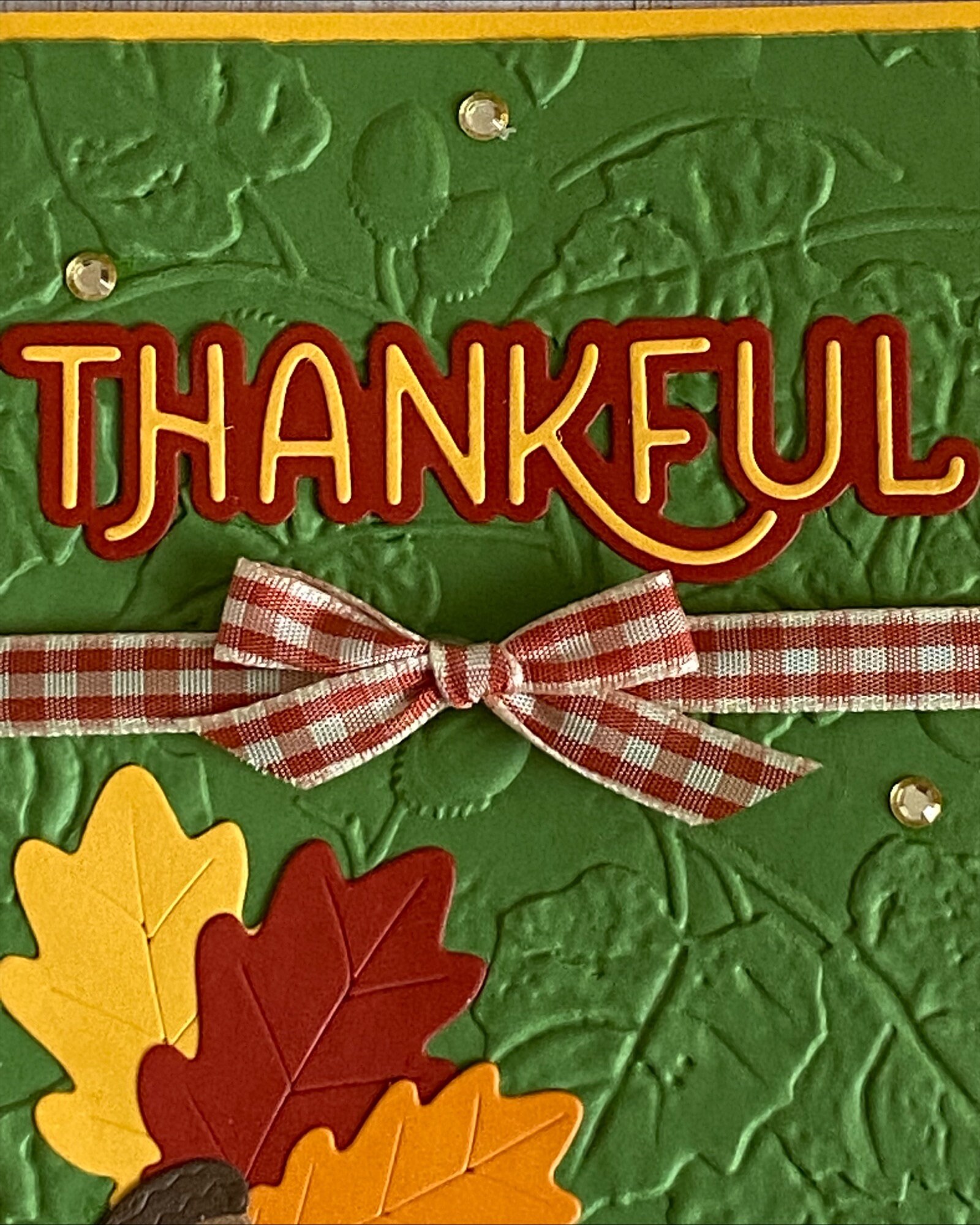 Embossed Thanksgiving Cards, "thankful" Thanksgiving Cards With Leaves ...