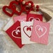 Valentine's Day Notecards Embossed in White, Pink, and Red With a Heart ...
