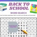 Ultimate Back to School Word Search Great Activity for First Week of ...