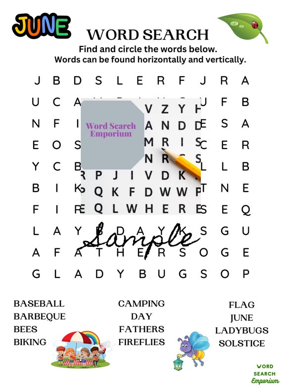 June Word Search Printable Printable Spring Word Search Puzzles 50