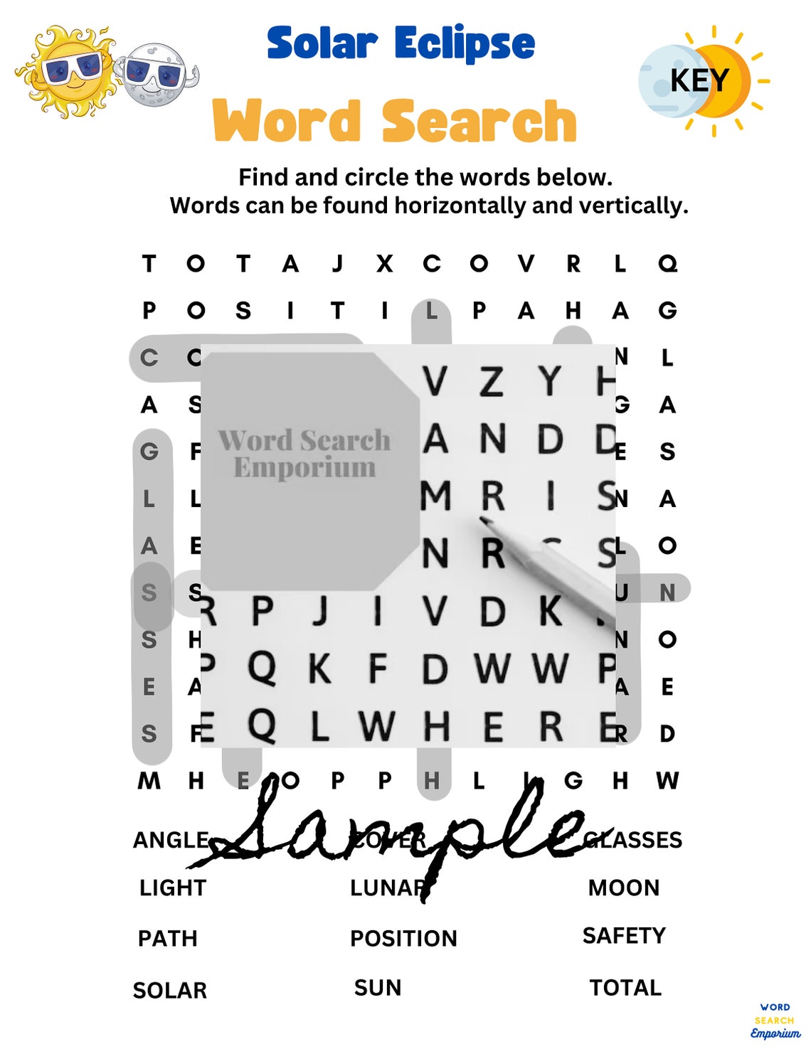 Get Ready for the 2024 Solar Eclipse With This Fun Word Search Game! A ...