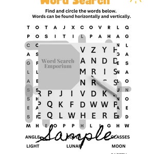 Get Ready for the 2024 Solar Eclipse With This Fun Word Search Game! A ...