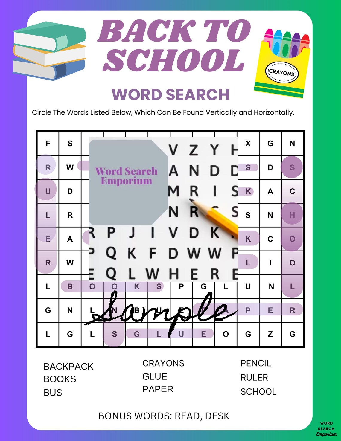 Ultimate Back to School Word Search Great Activity for First Week of ...