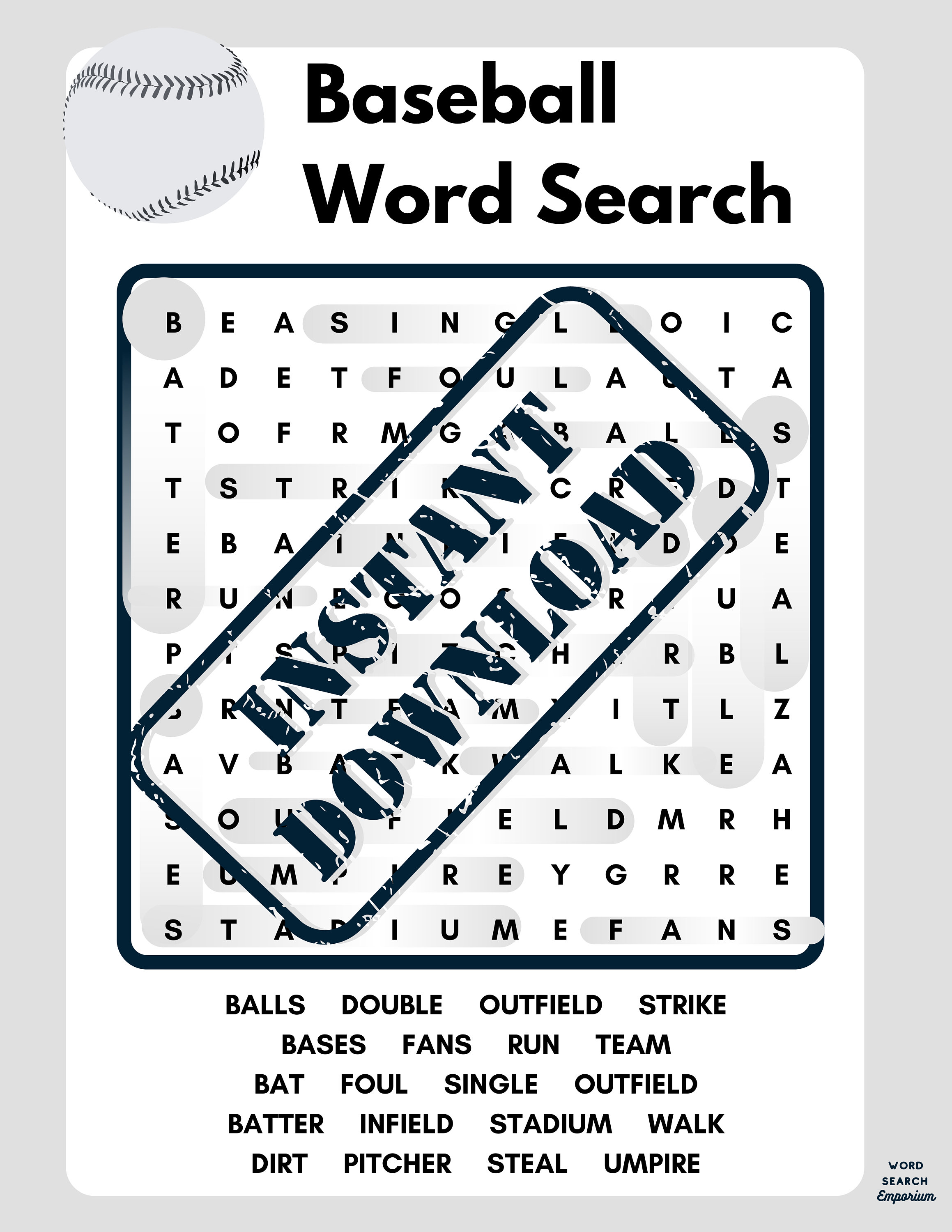 The Ultimate Baseball Wordsearch- Fun-filled Brain-teasing Puzzles for ...