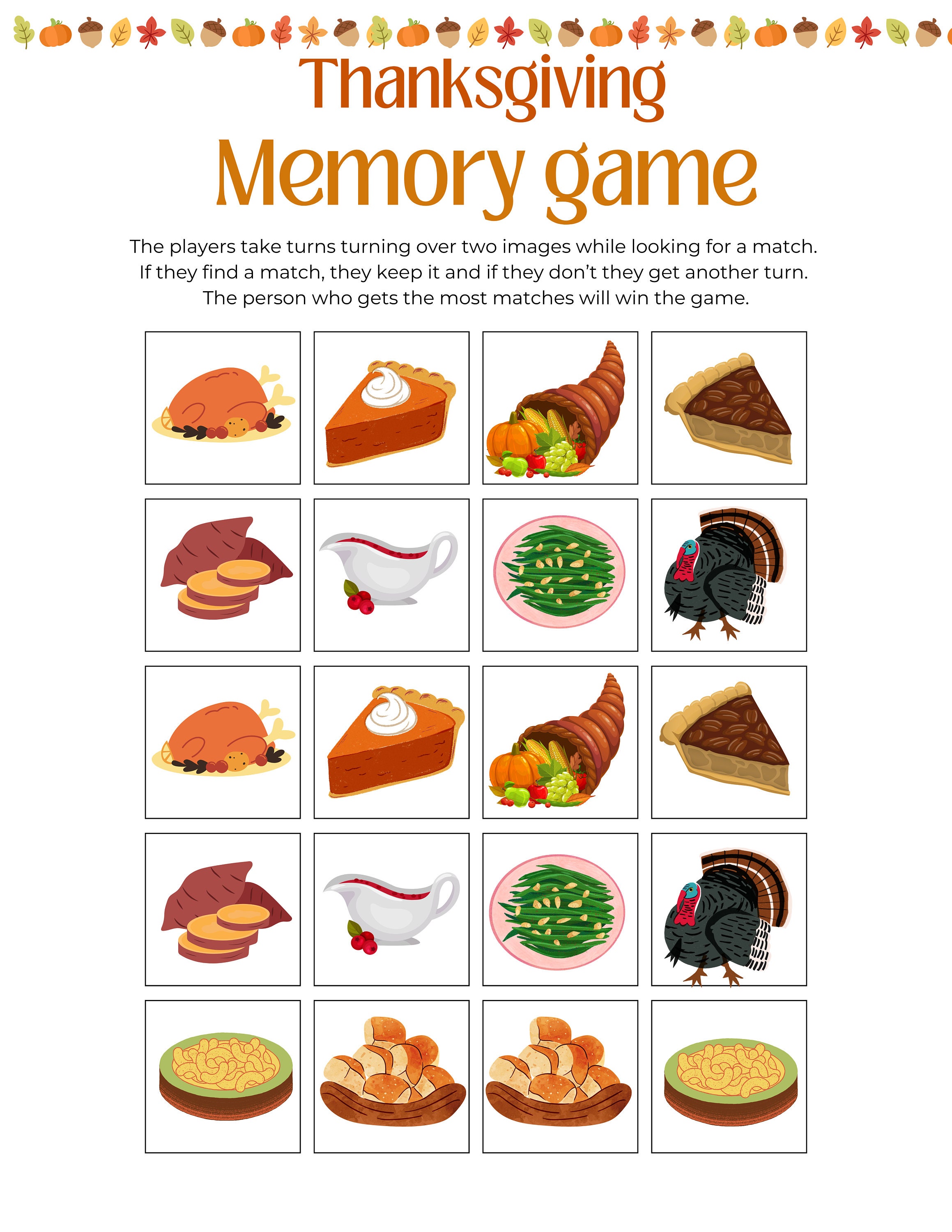 Gobble up the Fun: Thanksgiving Game Bundle Delight 8 Unique Games for ...