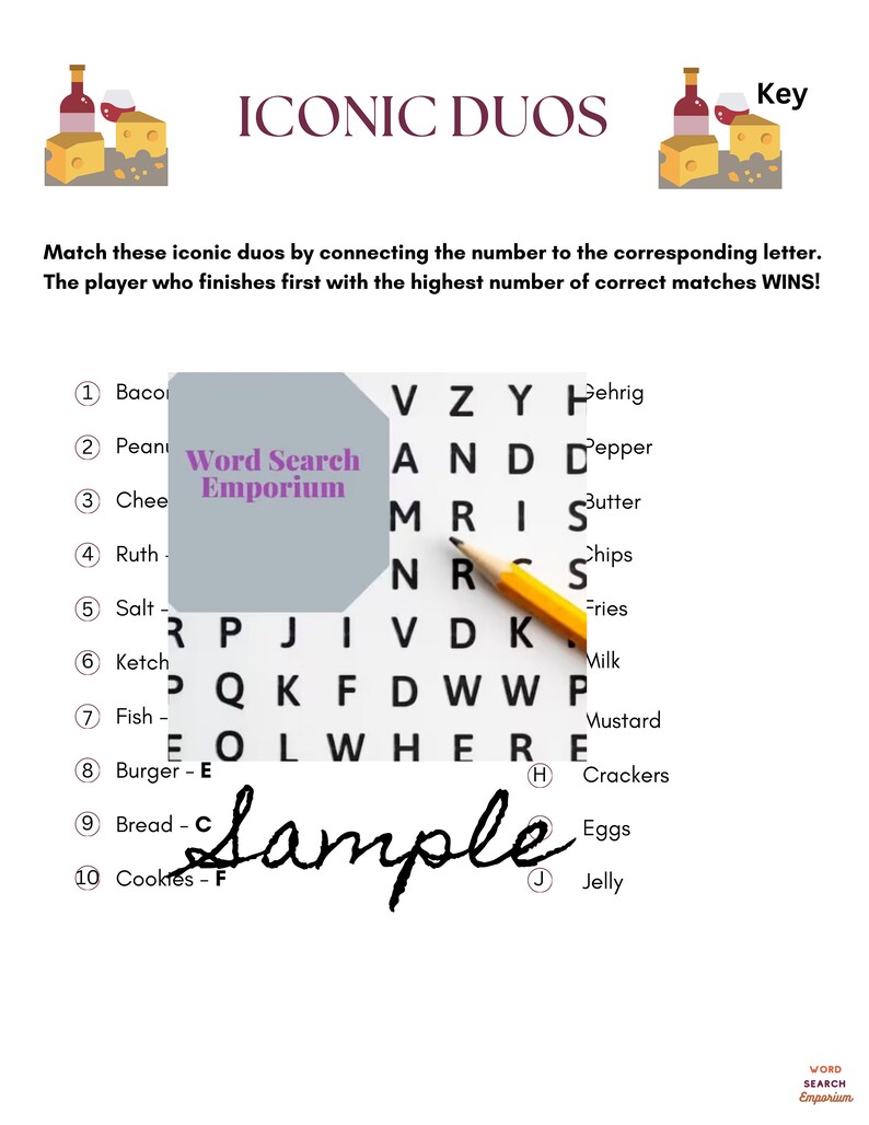 Wine & Cheese Game Bundle -5 Unique Fun Games for Your Party! BINGO ...