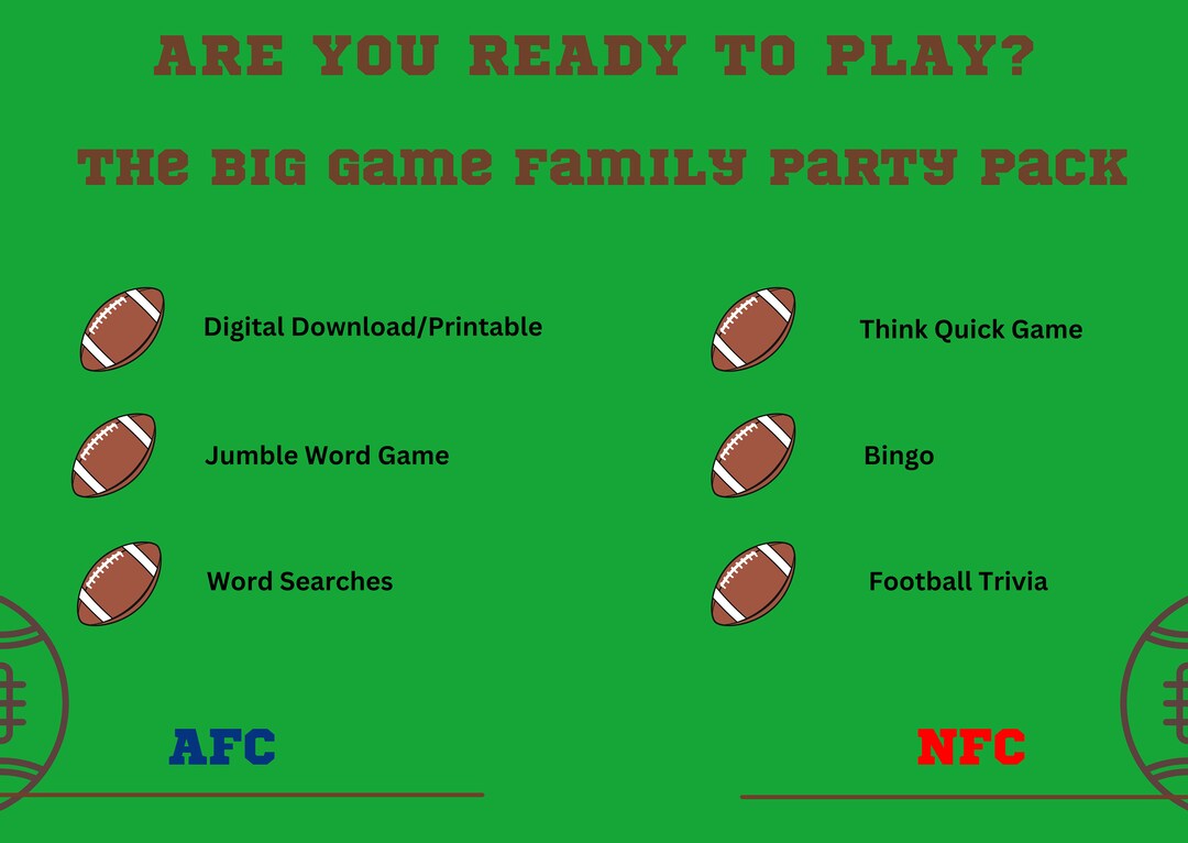 The BIG Game Party Game Pack! Great Family Entertainment Before and ...