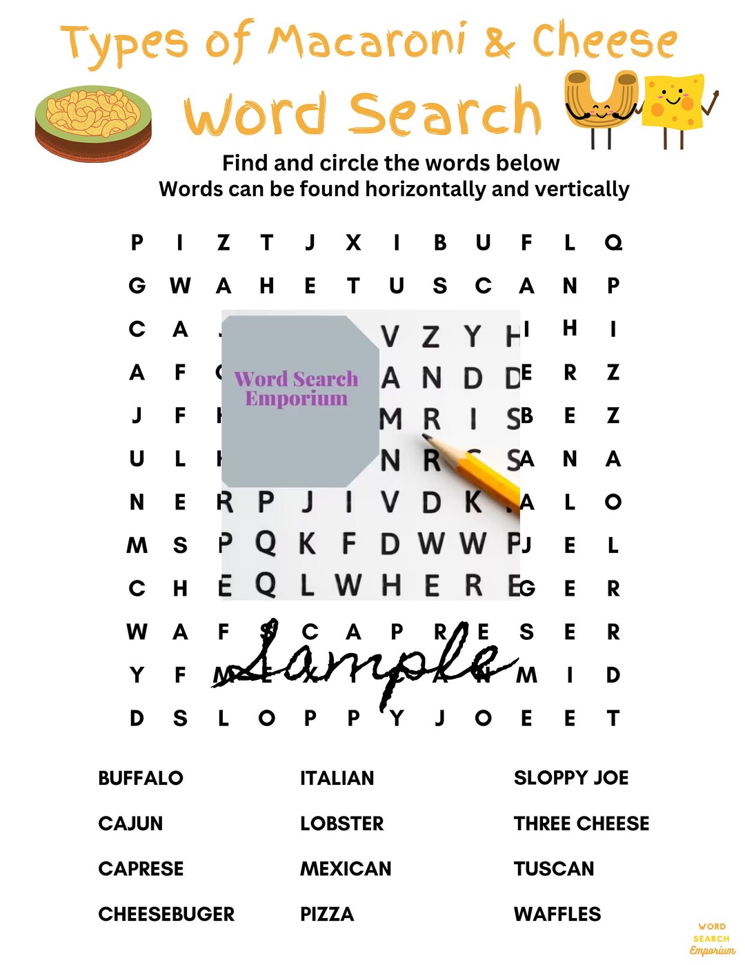 Macaroni and Cheese Lovers, This is for You! This Engaging and Fun Word ...