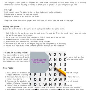 Mother's Day Word Creation Game! How Many Words Can You Create From ...