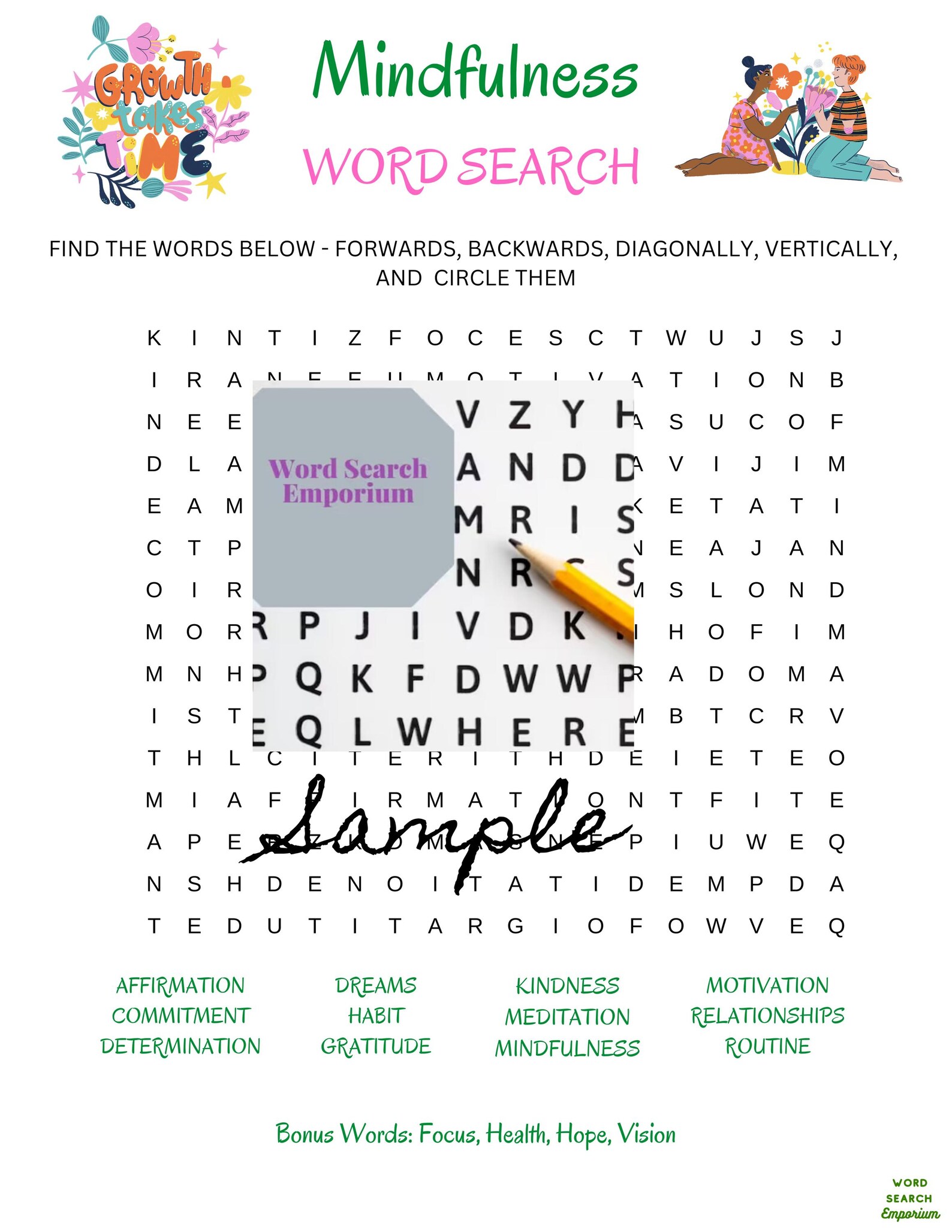 Mindfulness Word Searches, Coloring Pages, Activity Sheet and Breathing ...