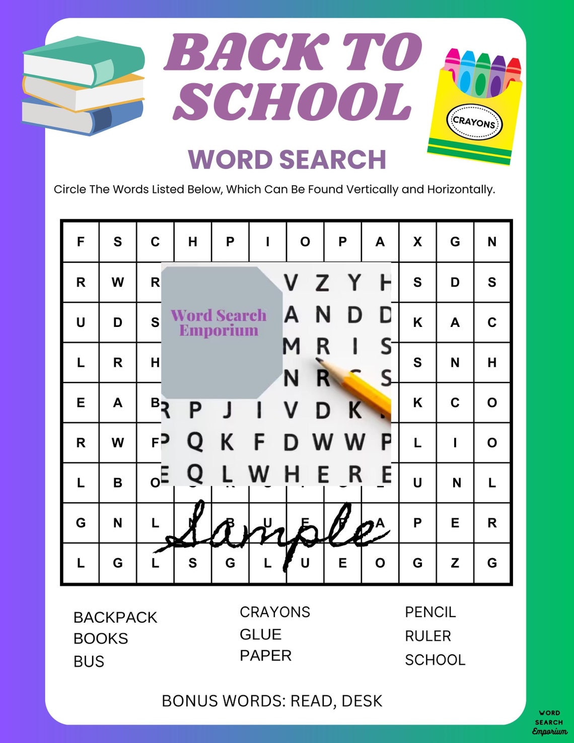 Ultimate Back to School Word Search Great Activity for First Week of ...