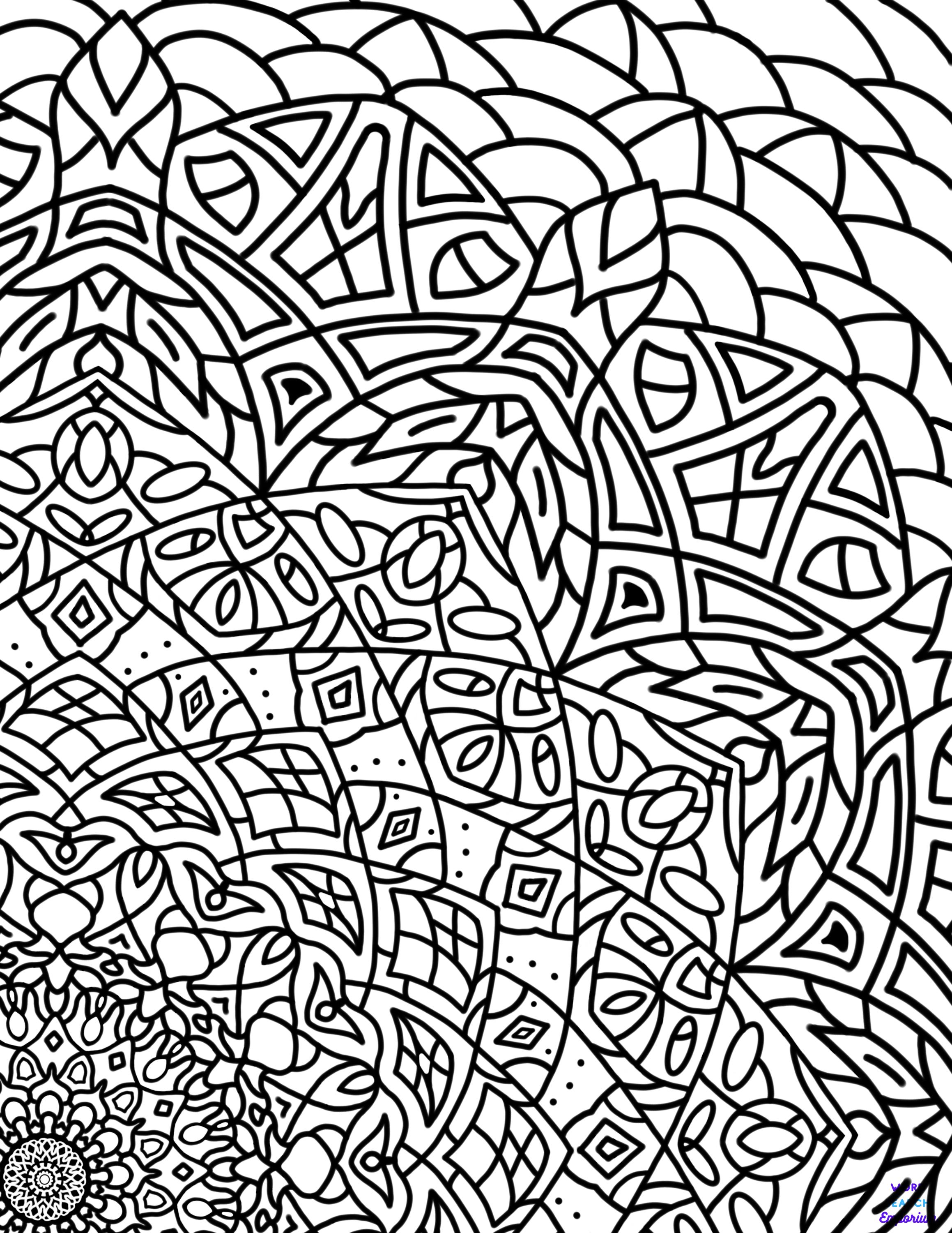 Mandalas Coloring Book - 20 Pages of Unique Designs - Easy to Difficult ...