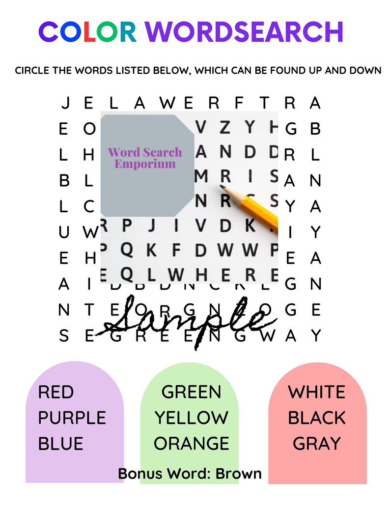 Great Back to School Word Search Help Children Learn to - Etsy