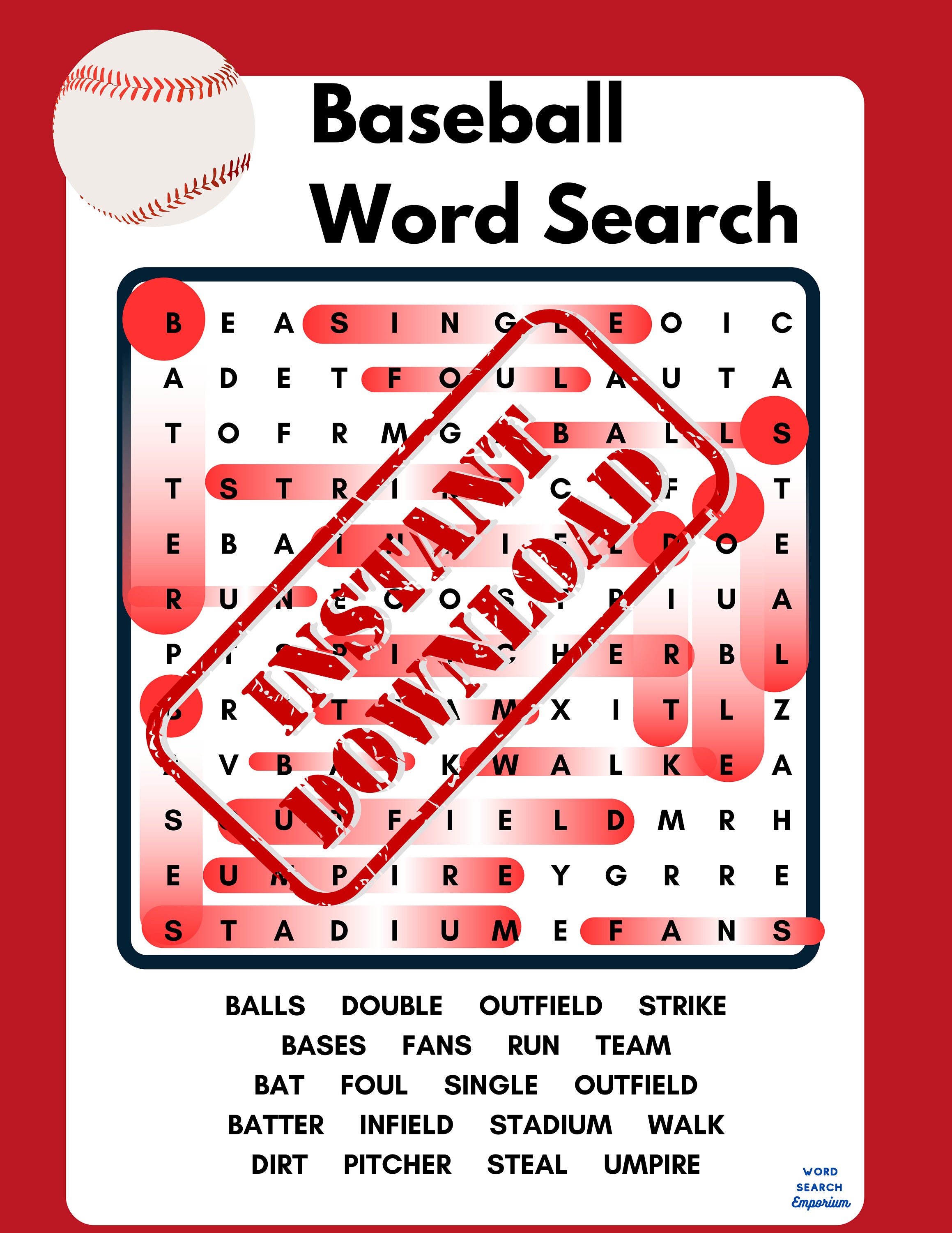 The Ultimate Baseball Wordsearch- Fun-filled Brain-teasing Puzzles for ...