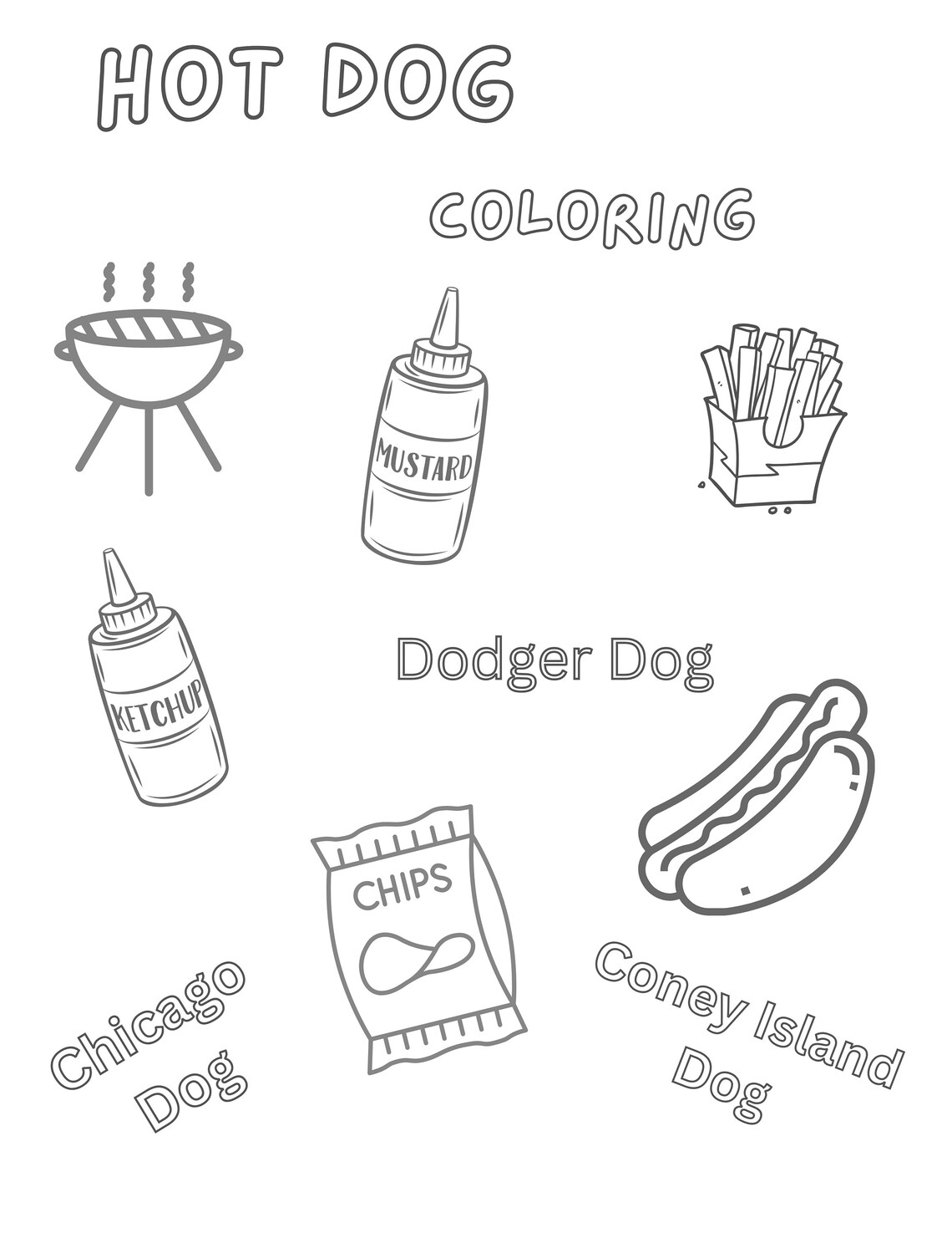 Hot Dog Game Bundle for Families, Work Parties, Bbqs, National Hot Dog ...