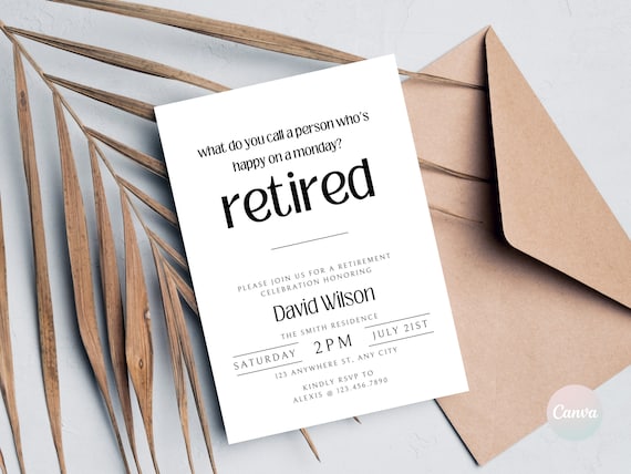 Funny Retirement Party Flyer