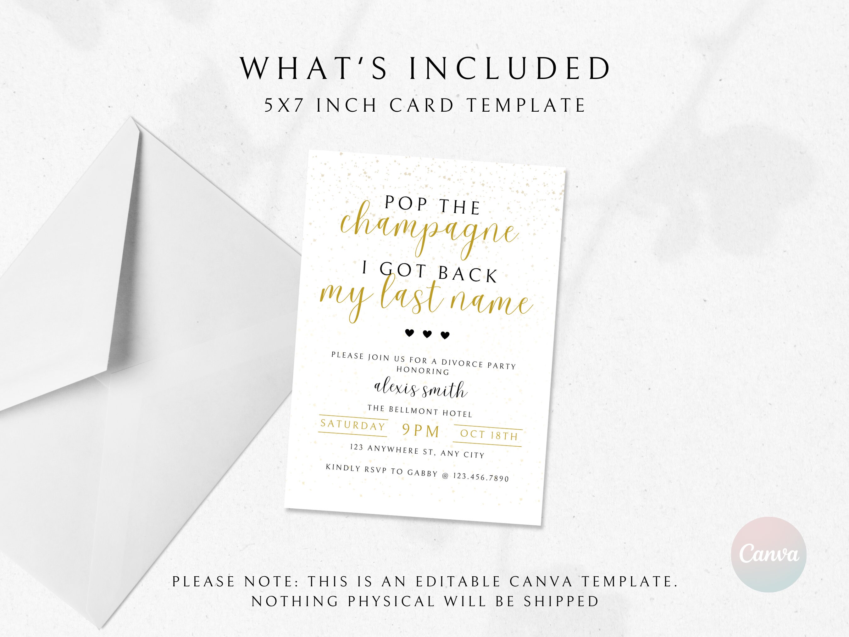 Divorce Party Invitation, Divorce Party Invite, Divorce Celebration ...