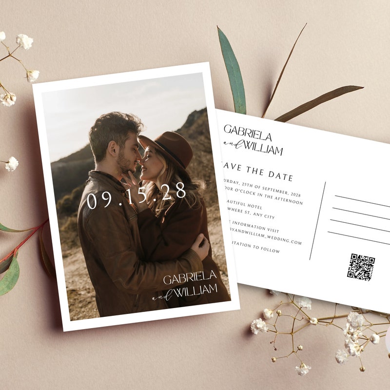Save the Date Postcard - Etsy