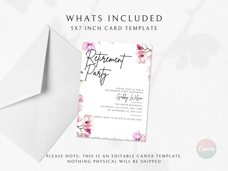 Retirement Invitation, Retirement Party Invitation, Retirement ...