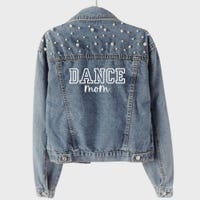 Painted Cheer Mom Denim Jacket: Custom Team Design, Have Your Denim ...
