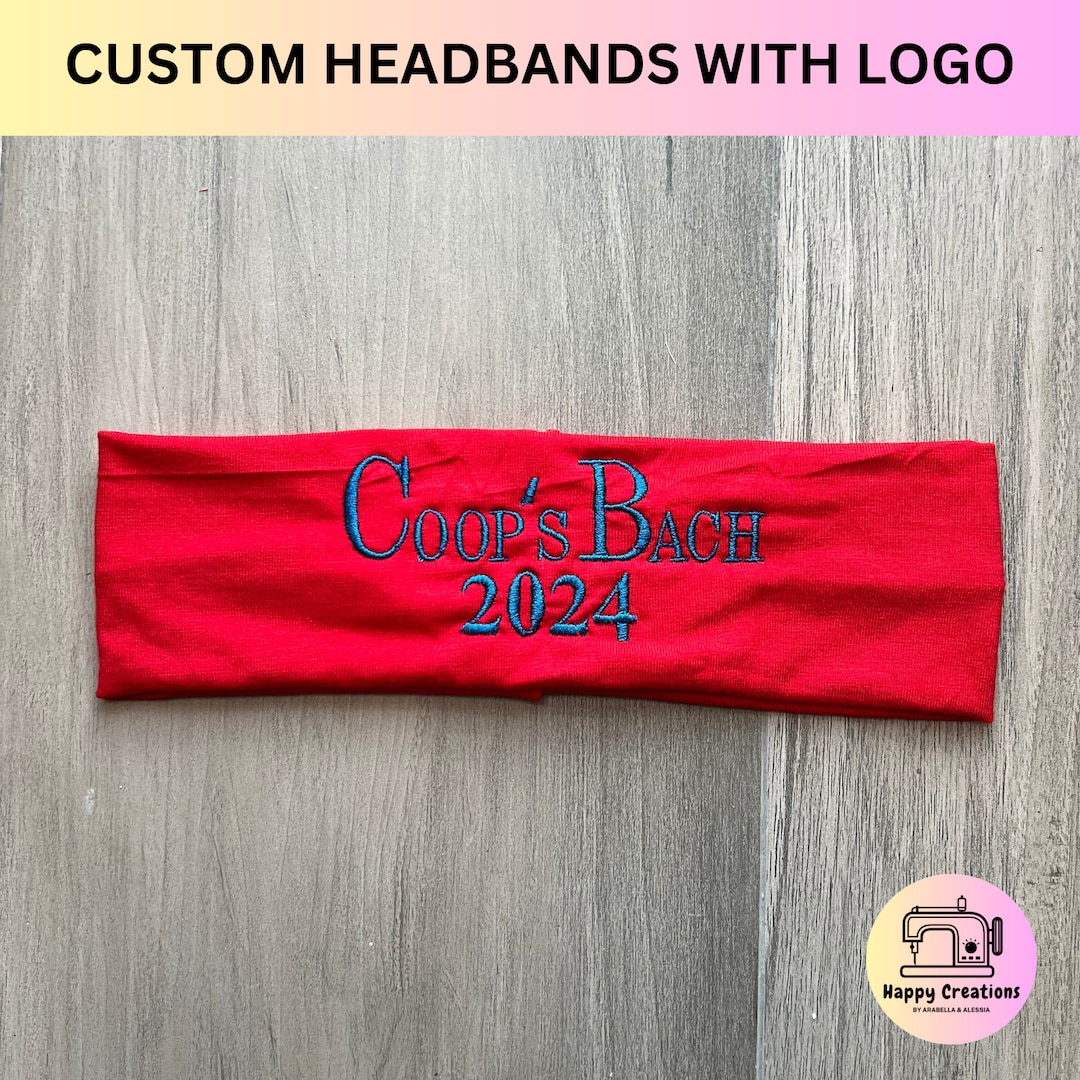 Custom Embroidered Headbands With Logo, Headbands, Headbands Custom ...
