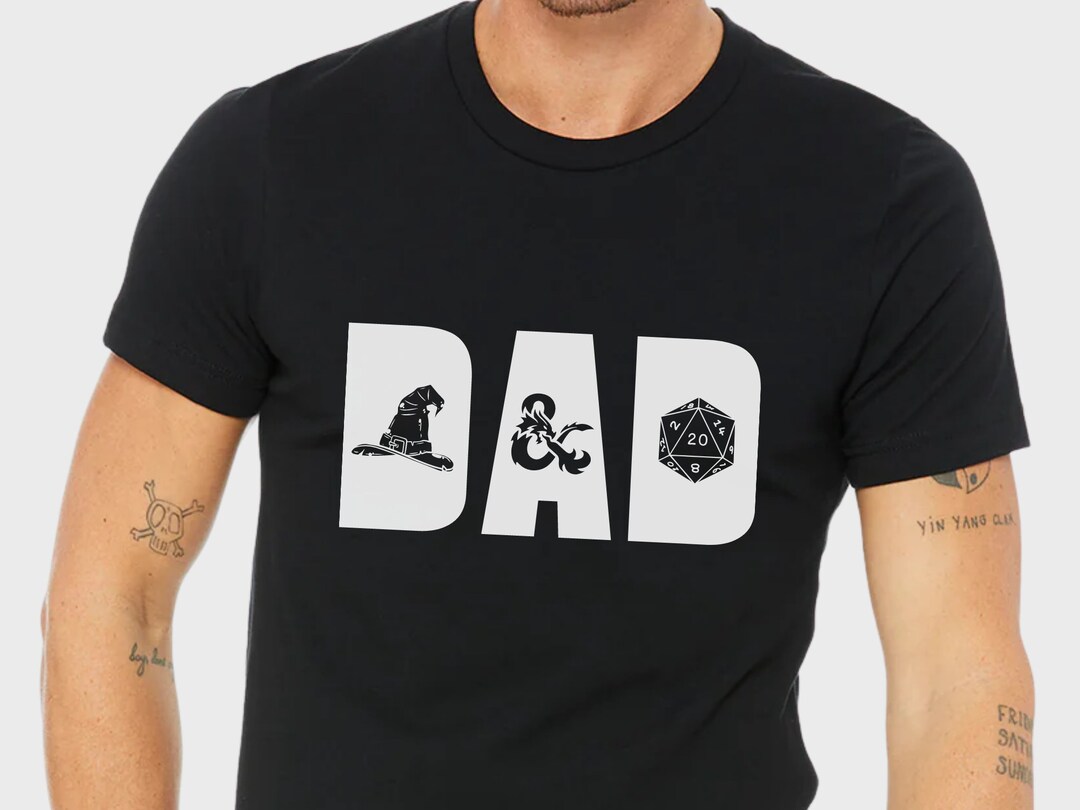 DND Dad Shirt D&D Dad Tshirt Dungeons and Dragons Dad T-shirt DND Gift ...