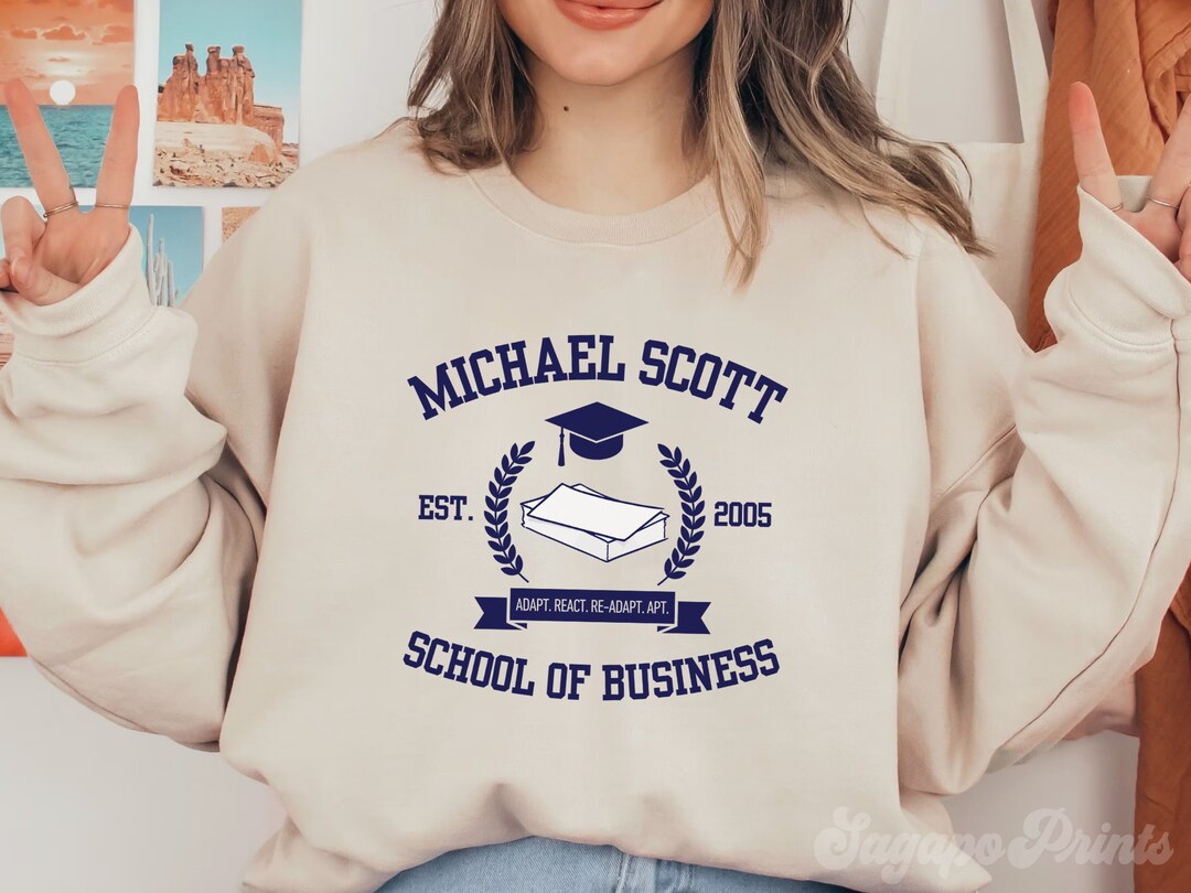 Michael Scott School of Business Unisex Crewneck Sweatshirt the Office ...