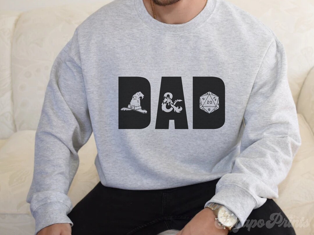 DND Dad Sweater D&D Dad Sweatshirt Dungeons and Dragons Dad - Etsy