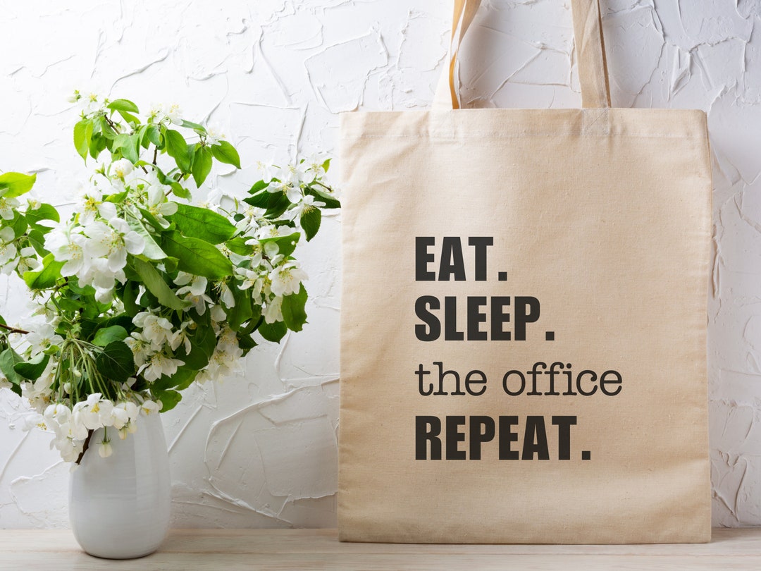 The Office Tote Bag Eat Sleep the Office Repeat Tote Bag Gift for ...