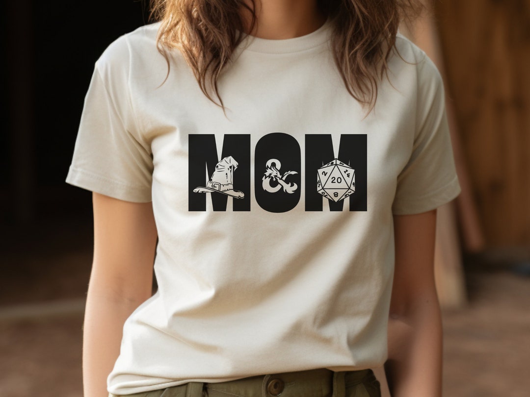 DND Mom Shirt D&D Mom Tshirt Dungeons and Dragons Mommy T-shirt DND ...