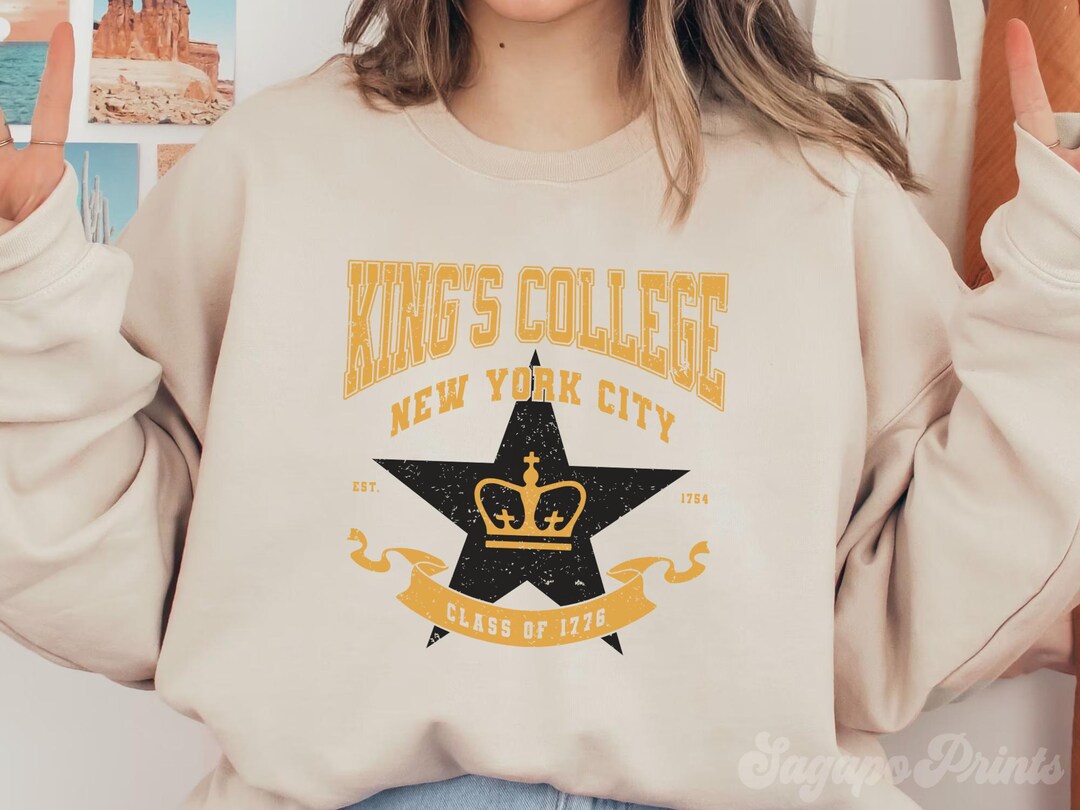 Hamilton Musical Sweater Kings College Varsity Jumper Hamilton Musical ...