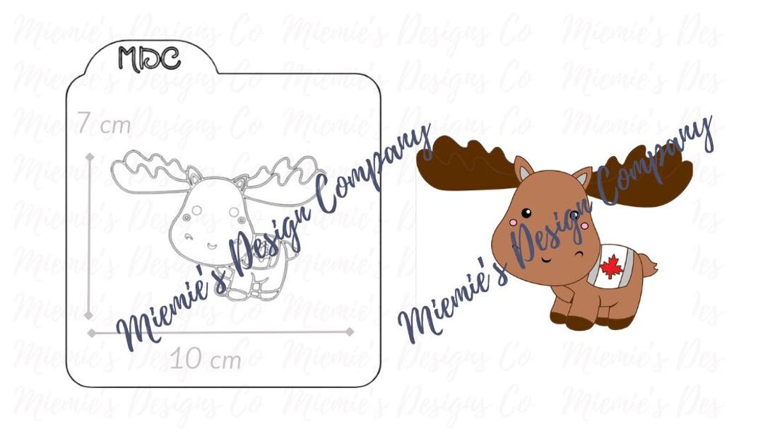 MDC - Silk Screen Stencil, Canada, Moose, Wildlife, Animal - DIGITAL - Etsy
