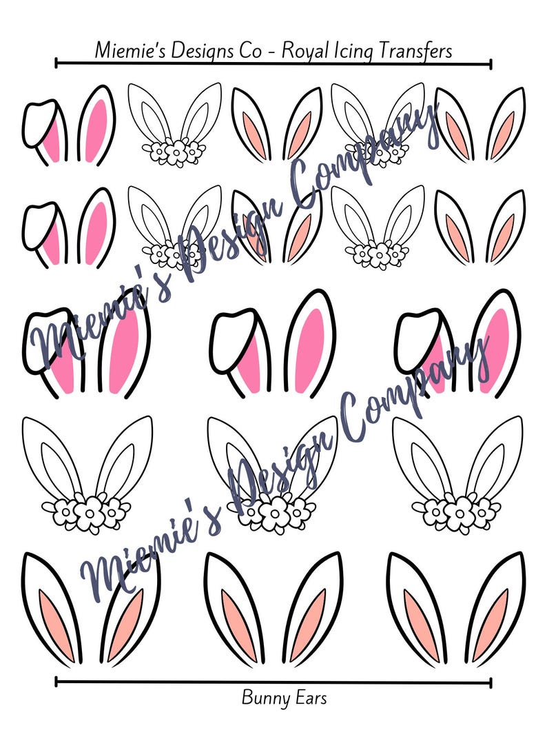Royal Icing Transfers - Easter - DIGITAL DOWNLOAD - Etsy