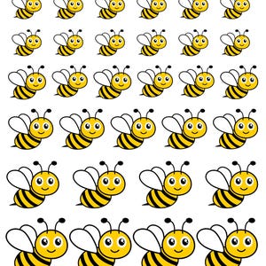 Royal Icing Transfer - Bee 1 - DIGITAL DOWNLOAD - Etsy