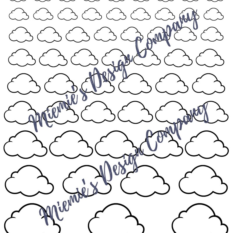 Edible Cloud Decorations - Etsy