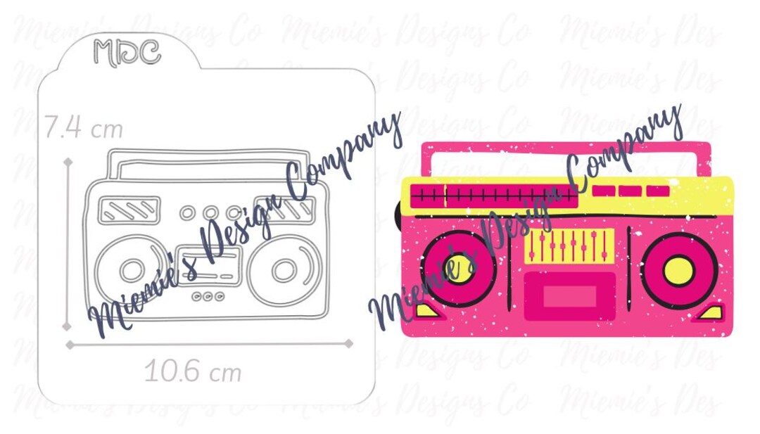 MDC - Silk Screen Stencil, Retro, Boom Box, Celebration - DIGITAL - Etsy